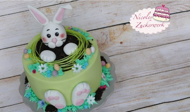 Ostertorte I Osterhasentorte | Fondanttorte | Nicoles Zuckerwerk