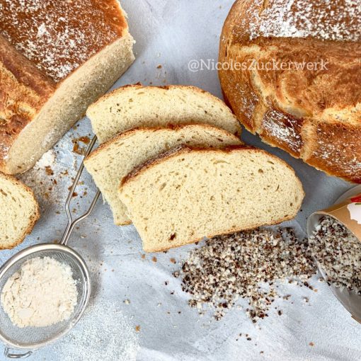 Buttermilchbrot | Einfaches Dinkelbrot mild und lecker | Nicoles Zuckerwerk